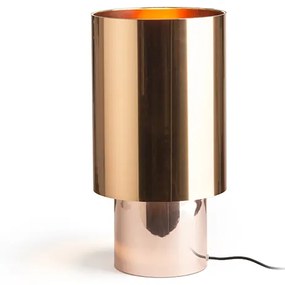 RENDL R13322 AMERICANO stolní lampa, dekorativní měděná fólie měď