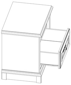 Sconto Noční stolek ISOTTA SON dub stirling