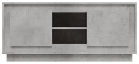 TV skříňka betonově šedá 102 x 35 x 45 cm kompozitní dřevo