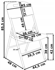 Zahradní cateringová sestava Feta bílá
