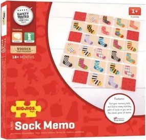 Bigjigs Toys Ponožkové pexeso / od 18 měsíců