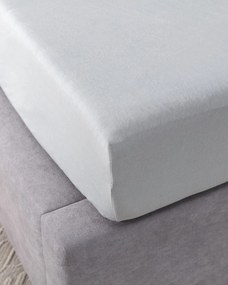 Jersey prostěradlo s gumou Jerry 90x200cm light grey