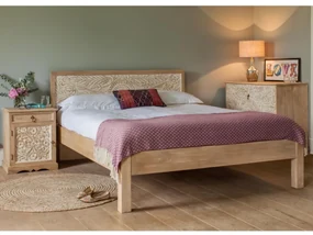 furniture-nabytek.cz - Dřevěná postel 180x200 z masivu mango