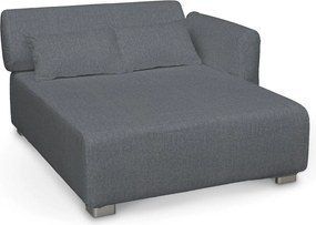 Potah na pohovku Mysinge dlouhý barva šedá látka pletený vzor