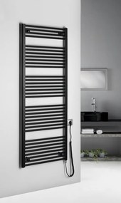 Aqualine Aqualine, DIRECT-E elektrické topné těleso, rovné, 600x1680 mm, 800 W, černá, ILE66TB