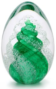 Skleněné těžítko - dekor 09, Zelená, 10 cm | České sklo od Artcristal Bohemia