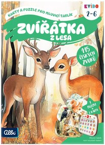 ALBI KVÍDO Zvířátka z lesa Karty a puzzle pro Mluvicí tablík (rozšíření) albn552999