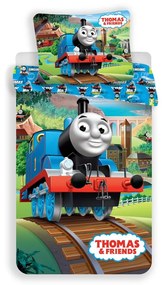 Bavlněné dětské povlečení na jednolůžko 140x200 cm Thomas and Friends – Jerry Fabrics