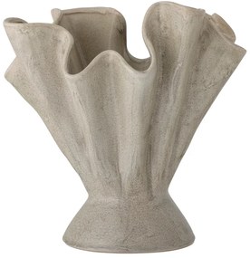 OnaDnes -20% Šedá kameninová váza Bloomingville Plier 29 cm