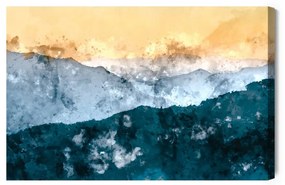Obraz Abstraktní Horská Krajina Nedostatek Nedostatek Plátno Canvas 120x80