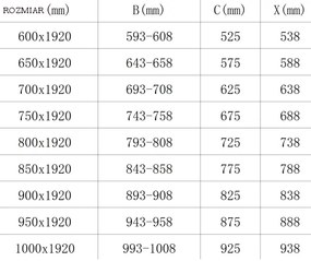Mexen Pretoria, sprchové dveře do otvoru 70 x 190 cm, 6mm čiré sklo, chromový profil, 852-070-000-01-00-D