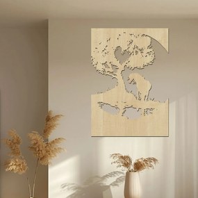 dřevo života Dřevěný obraz koně ŽIVOTNÍ ENERGIE Zvolte rozměr (cm): 68x95, Zvolte barvu dekoru: Javor