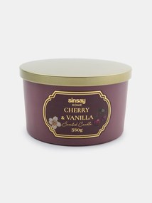 Sinsay - Vonná svíčka Cherry & Vanilla - světle fialová