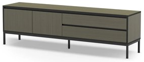 Tmavě zelený TV stolek 180x55 cm Lorenza – Marckeric