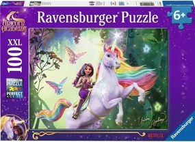 Ravensburger Dětské puzzle Unicorn Academy – Sophia a Wildstar / 100 d