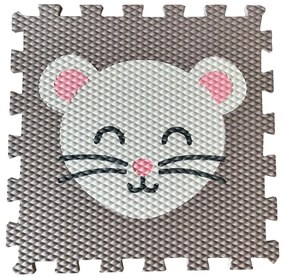 Minideckfloor Myška Barevná kombinace: Světle šedý s šedou myškou