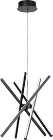 Rabalux Černé závěsné LED svítidlo Matilde 560mm 48W 72267