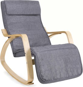 XXXLutz RELAXAČNÍ KŘESLO, dřevo, textil, šedá Boxxx - Online Only křesla & taburety - 002543007133