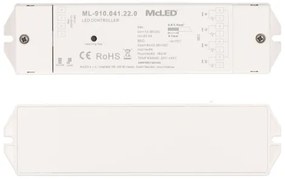 RF přijímač McLED řízení jasu CCT RGBW 4 kanály 4x5A 12-36V ML-910.041.22.0