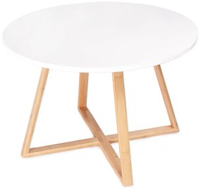 Odkládací stolek Alva 60 cm bílý