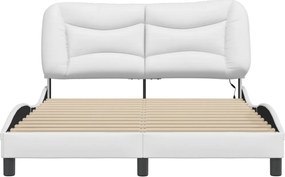 Rám postele s LED bez matrace Hvar bílý 140 x 200 cm 3213935