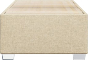 Rám postele bez matrací krémově 80x200 cm textil 3284434