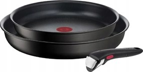 Tefal 3dílná sada pánví 24/28 cm 1 odnímatelná rukojeť Ingenio Eco Resist