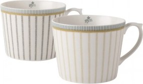 2 porcelánové Hrníčky Laura Ashley Tea Stripe 300 ml K3