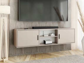 TV skříňka ROJO 3 kašmír otevřená TV skříňka s policí