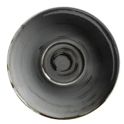 Mäser Porcelánový podšálek, 14 cm, Derby Barva: Šedá