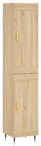 Skříň highboard dub sonoma 34,5 x 34 x 180 cm kompozitní dřevo - Default Title