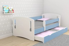 Dětská postel se zábranou Apolena - modrá