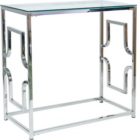 Casarredo - Komfort nábytek Odkládací konzolový stolek VERSACE C nerez/sklo