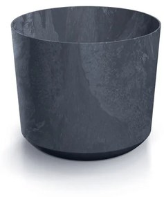 PROSPERPLAST Květináč - TUBO Beton Effect Průměr: 19,9 cm, Barva: antracit