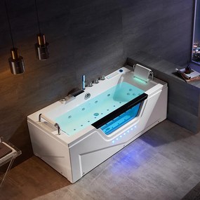 BPS-koupelny Hydromasážní vířivá vana CARINA 938 182x82 s ohřevem vody