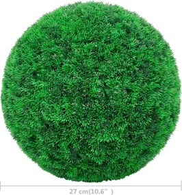Umělé buxus koule 2 ks 27 cm 315479