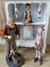 Dekorace sedící Pinocchio - 13*12*23 cm