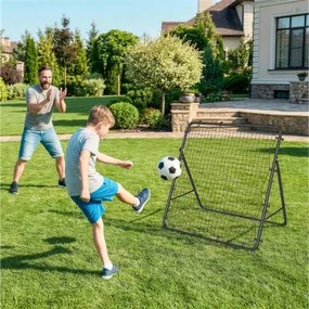 SPORTNOW Rebounder pro fotbal, skládací nastavitelné odrazové desky s 5 úhly nastavení a 120 x 120 cm zpětnou sítí