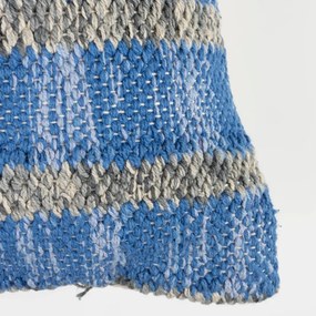 OnaDnes -20% Modrý bavlněný polštář DUTCHBONE HAMPTON 30 x 60 cm