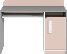 Casarredo - Komfort nábytek Dětský psací stůl VILLOSA šedá/bílá/růžová
