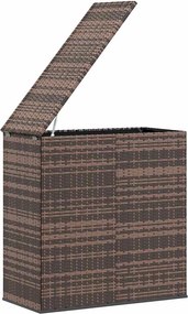 Zahradní úložný box PE ratan 100 x 49 x 103,5 cm hnědý 317224