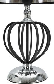 Stolní lampa Darky Silver 44,5 cm černo-stříbrná