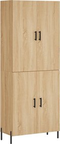 Skříň highboard dub sonoma 69,5 x 34 x 180 cm kompozitní dřevo 3195686