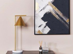 Kovová stolní lampa zlatá MOCAL Beliani