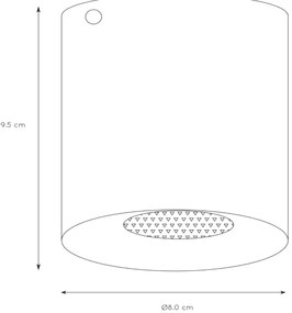Lucide 09100/01/31 - Bodové svítidlo BODI 1xGU10/50W/230V