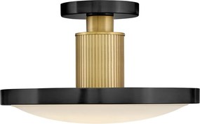 Stropní LED světlo Elstead Kieran 32W černá, mosaz 36 cm