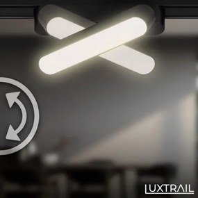 Lištové LED svítidlo BRILONER Luxtrail 48V Tracklight 5,5W nastavitelné černá 8030015