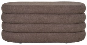 Hnědá lavice z textilie bouclé Dartford – House Nordic