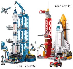 Stavebnice - vesmírná raketa Varianta: 494 + 1093 kostiček