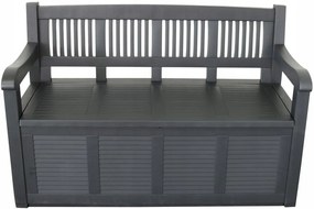 Zahradní lavice s úložným prostorem VOG 130 x 60 x 85 cm / antracit